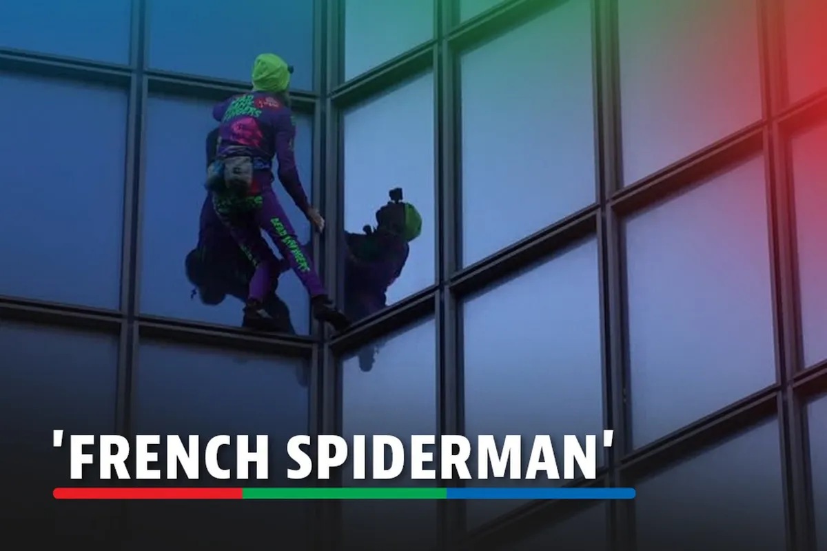 'French Spiderman' climbs skyscraper to entice people to sports | ABS ...