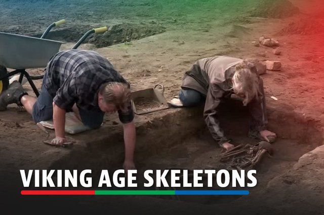 Archaeologists unearth 50 Viking Age skeletons | ABS-CBN News