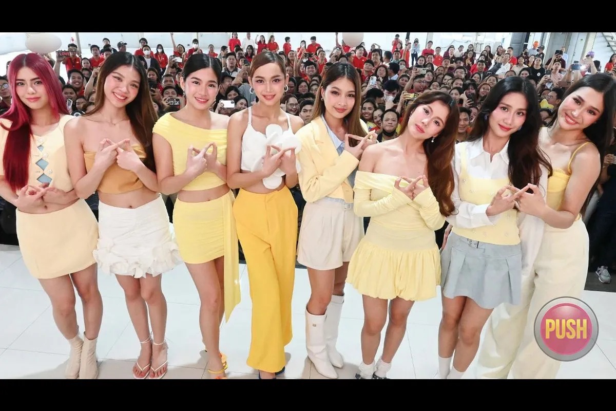 BINI shines in chic yellow and white ensemble during brand contract ...