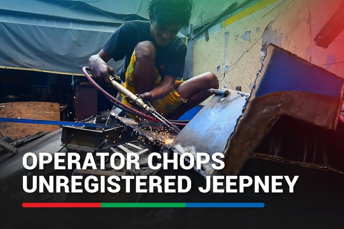 Operator chops jeepney unregistered for consolidation | ABS-CBN News
