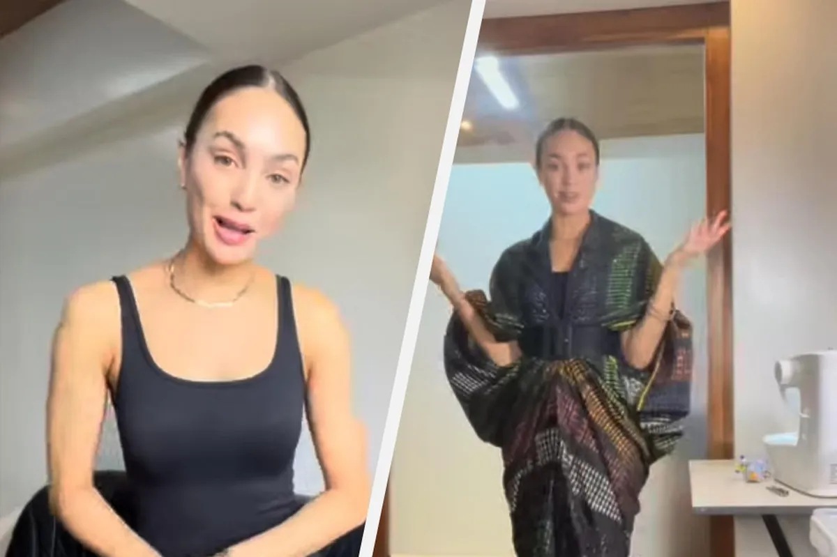 LOOK: R'Bonney Gabriel creates dress using Inaul fabric from Sultan ...