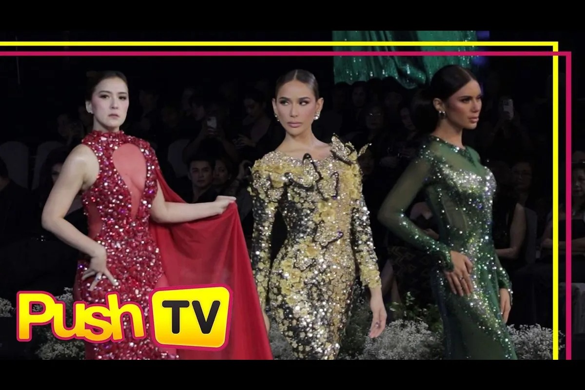 Ara Mina, Samantha Bernardo, Gazini Ganados walk the runway in Leo ...
