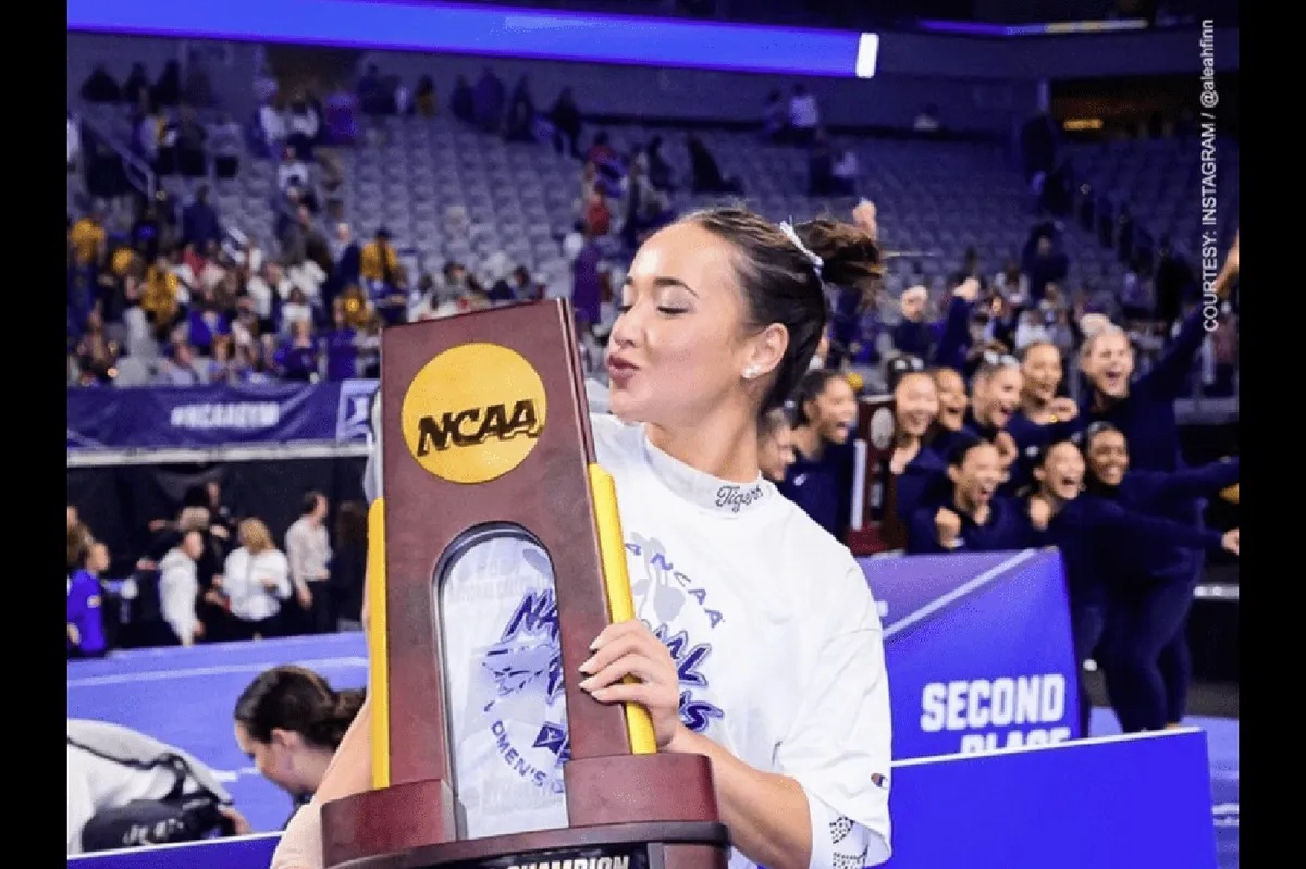 PH Olympian Aleah Finnegan celebrates NCAA championship | ABS-CBN Sports