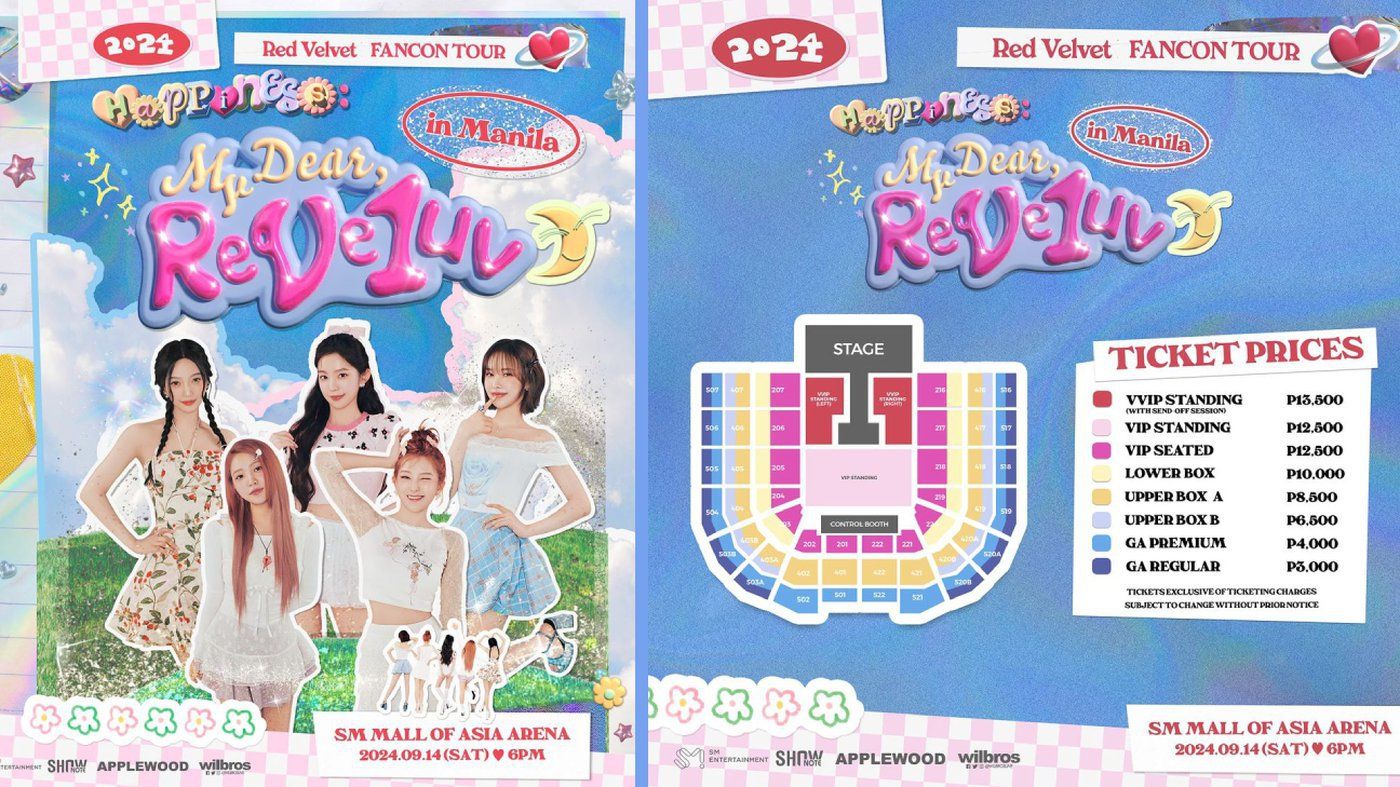 Here are the ticket details for Red Velvet’s Fancon Tour in Manila ...