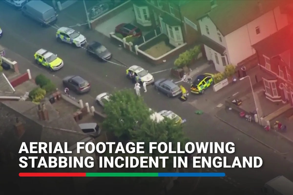 Aerial footage following stabbing incident in England | ABS-CBN News