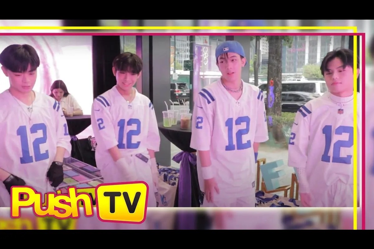 P-pop group AJAA performs at the opening of a Korean merchandise store ...