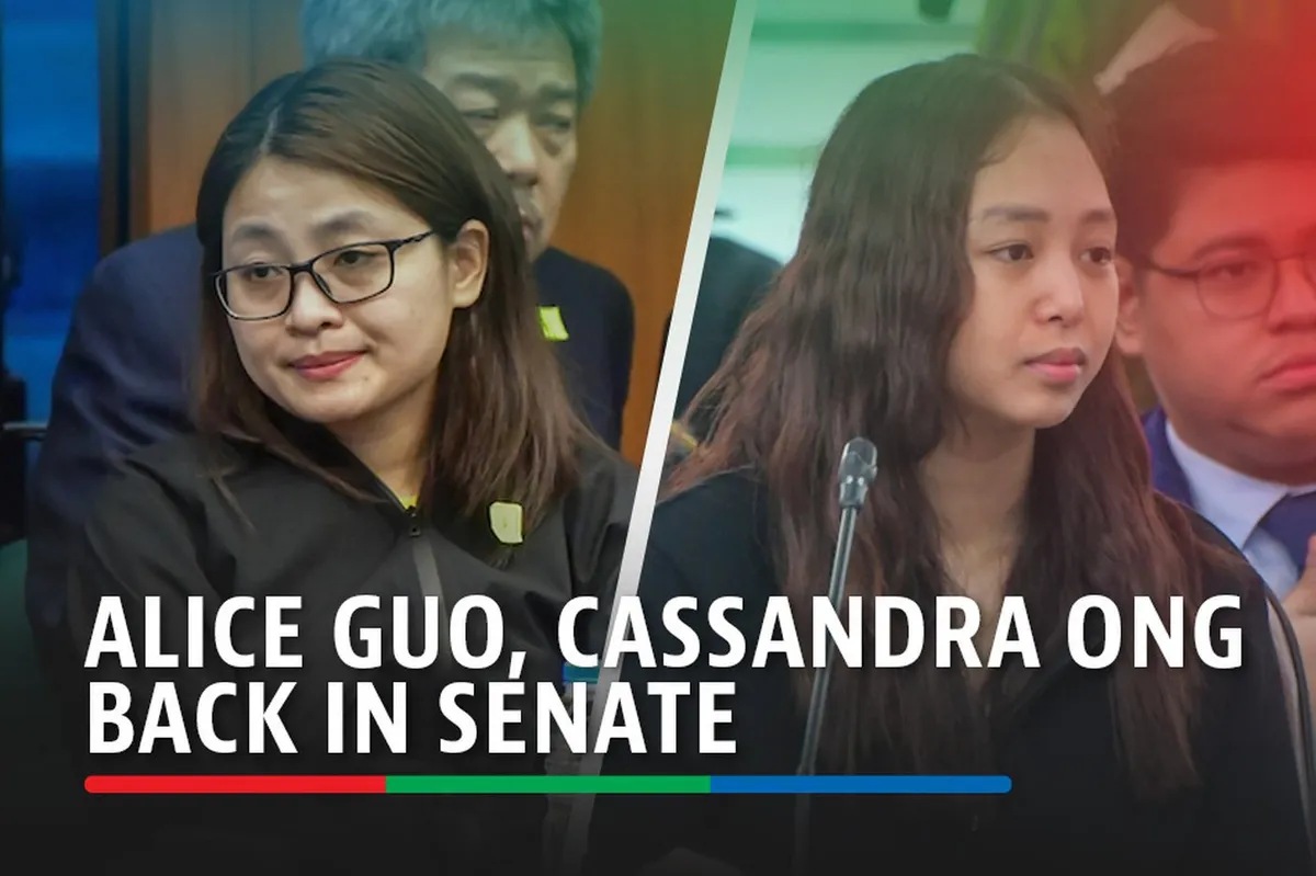 Alice Guo, Cassandra Ong back in Senate for POGO hearing | ABS-CBN News