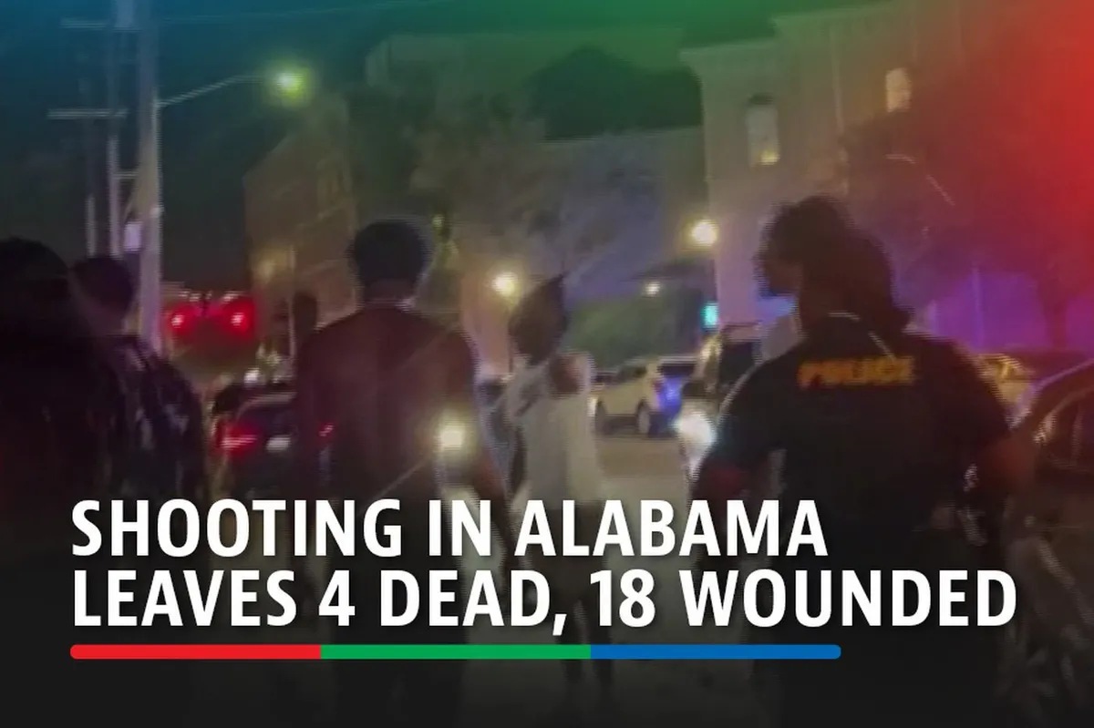Shooting in Alabama leaves 4 dead, 18 wounded | ABS-CBN News