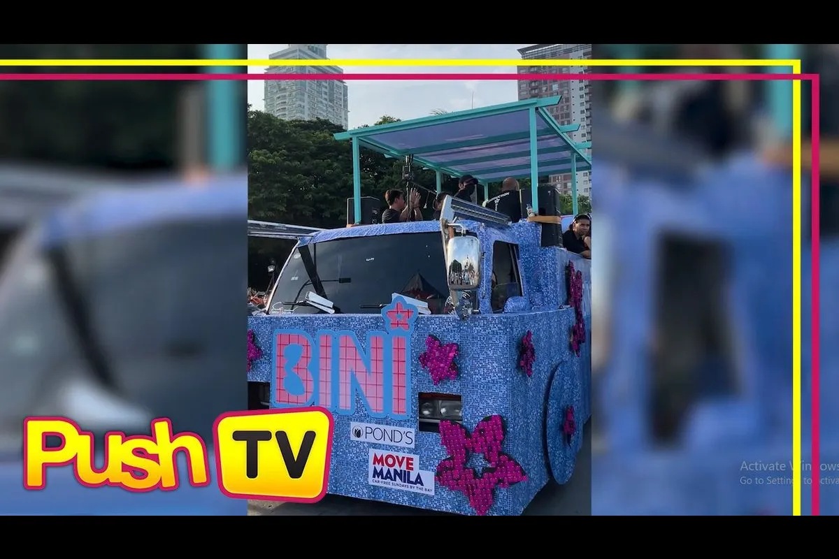 BINI and BLOOMS participate in BINI Run | PUSH TV | ABS-CBN Entertainment
