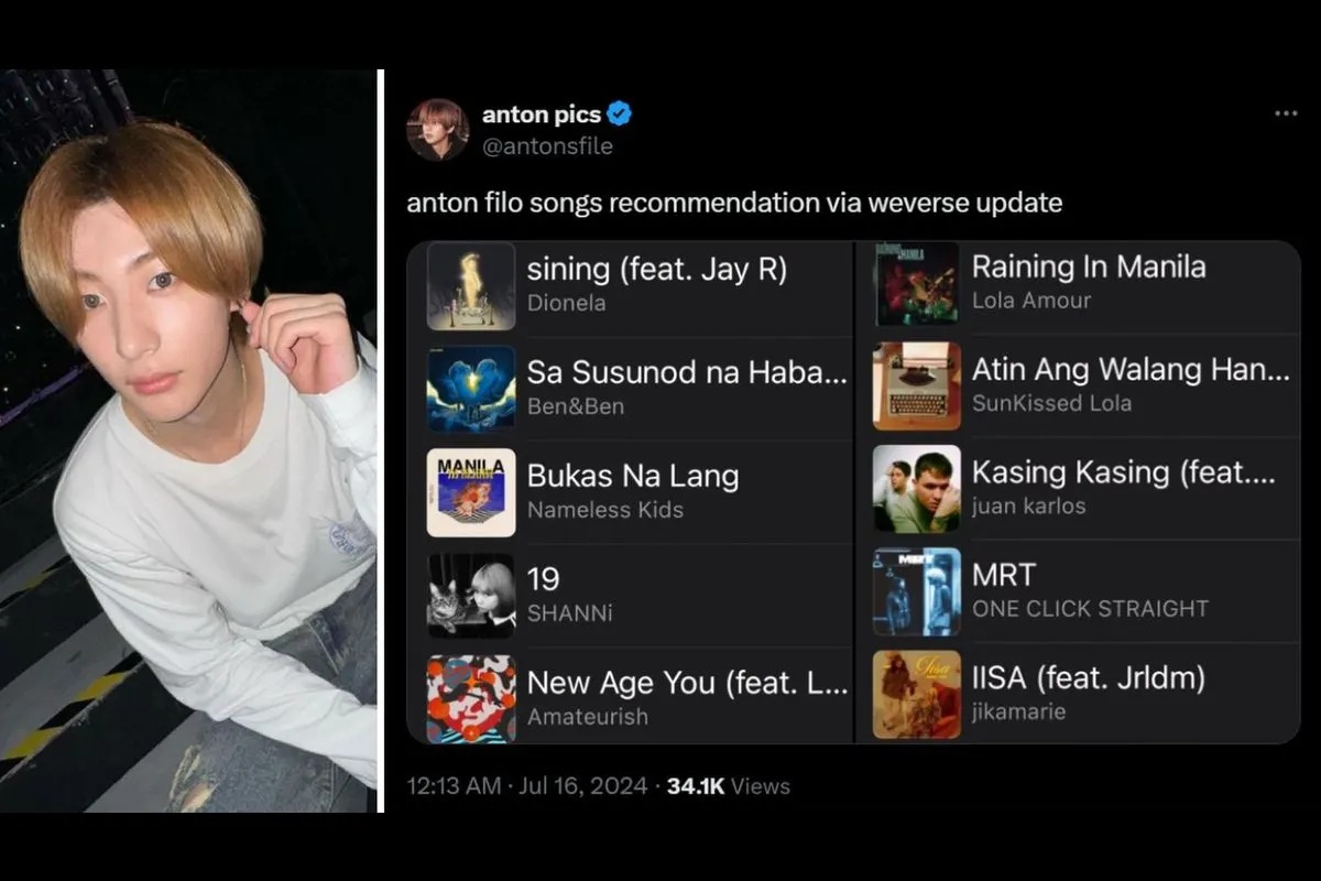 Anton of K-pop group RIIZE shares OPM playlist with fans | ABS-CBN ...