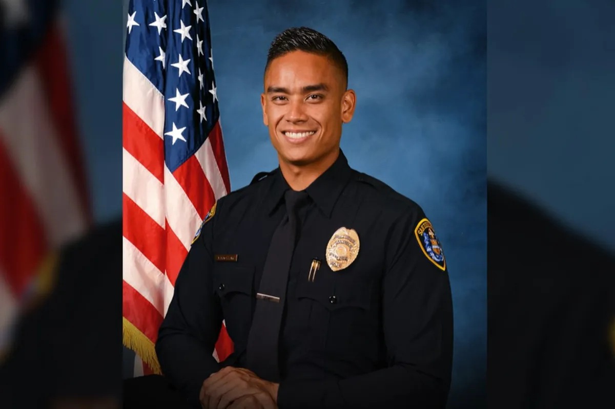 Filipino-American police officer killed in car chase laid to rest | ABS ...
