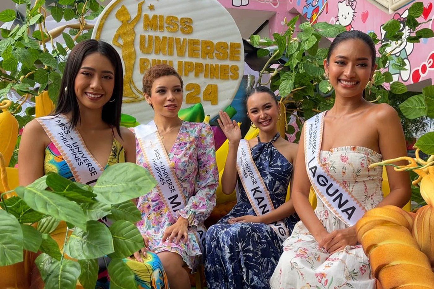 Mga kandidata ng Miss Universe Philippines, lumahok sa grand float ...