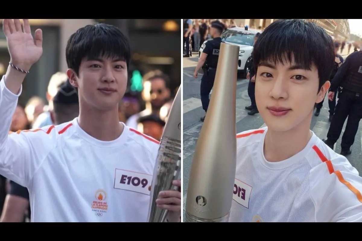 Jin of BTS honored to be South Korea's torchbearer at the 2024 Summer ...