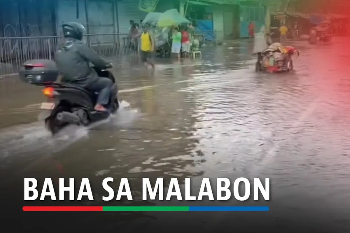 Mga sasakyan, ilang oras nastranded sa mga binahang kalsada sa Malabon | ABS-CBN News