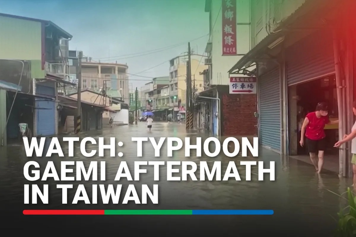 WATCH: Typhoon Gaemi aftermath in Taiwan | ABS-CBN News