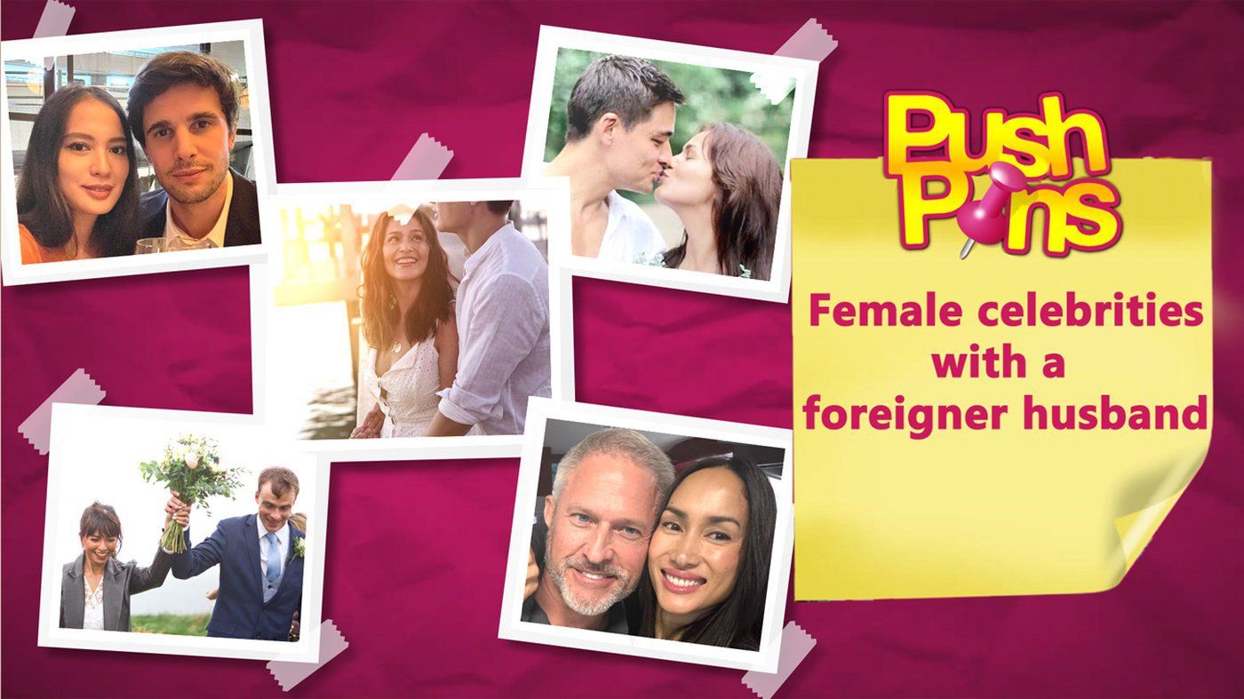 Female celebrities with a foreigner husband | Push Pins | ABS-CBN ...