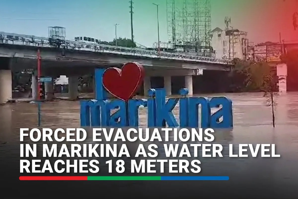 Marikina River water level reaches 18 meters, forced evacuation in ...