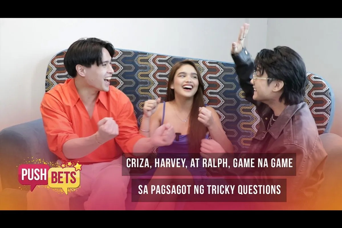 Criza, Harvey, at Ralph, game na game sa pagsagot ng tricky questions ...