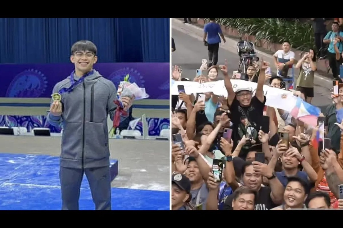 Carlos Yulo sends message to dad after being spotted at parade ...