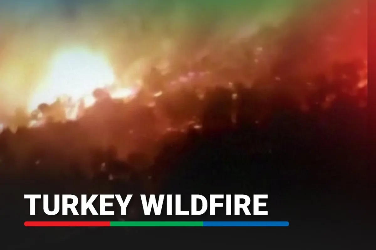 Helicopter battles raging Turkey wildfire | ABS-CBN News