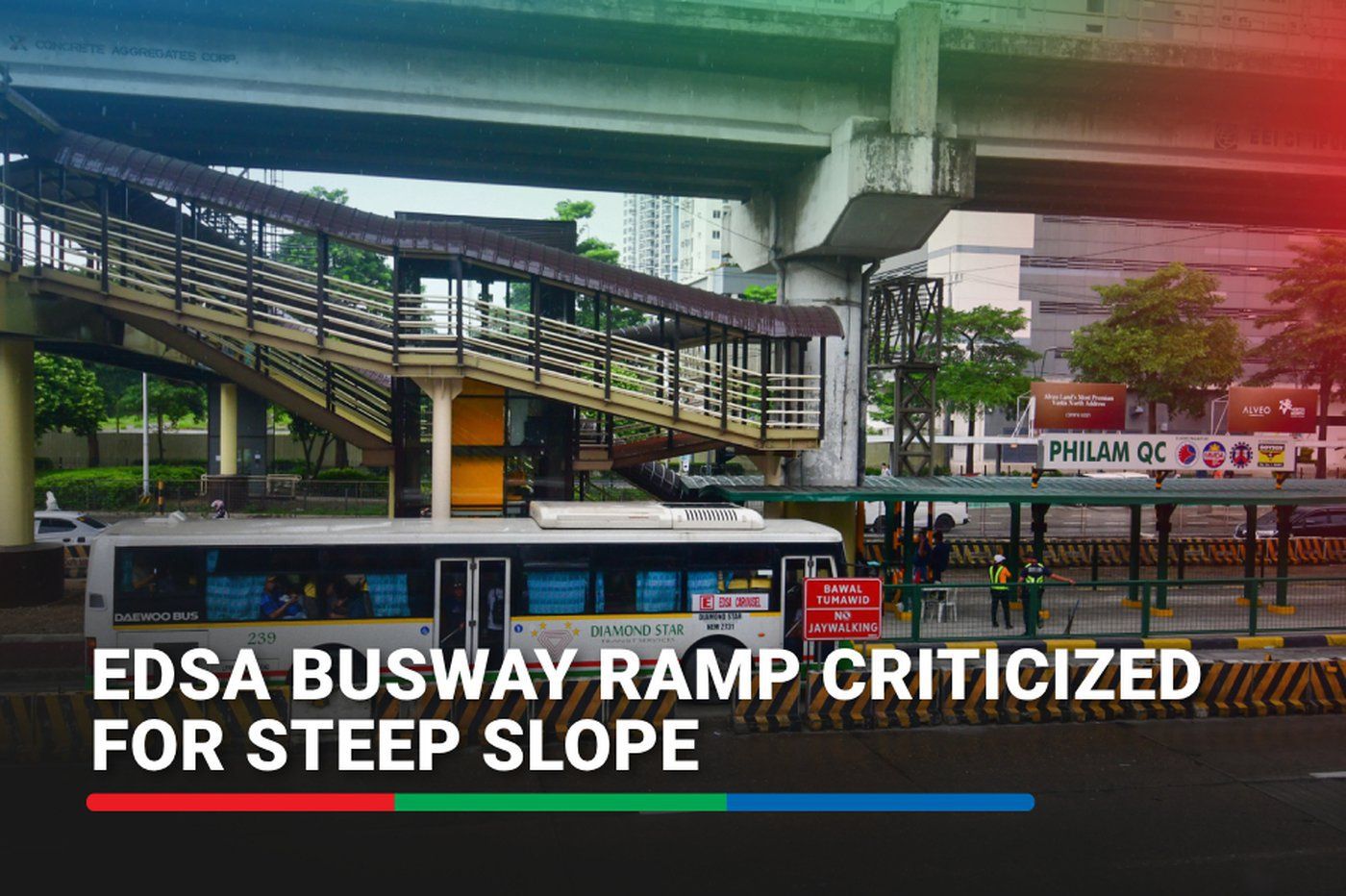 EDSA Busway ramp criticized for steep slope | ABS-CBN News