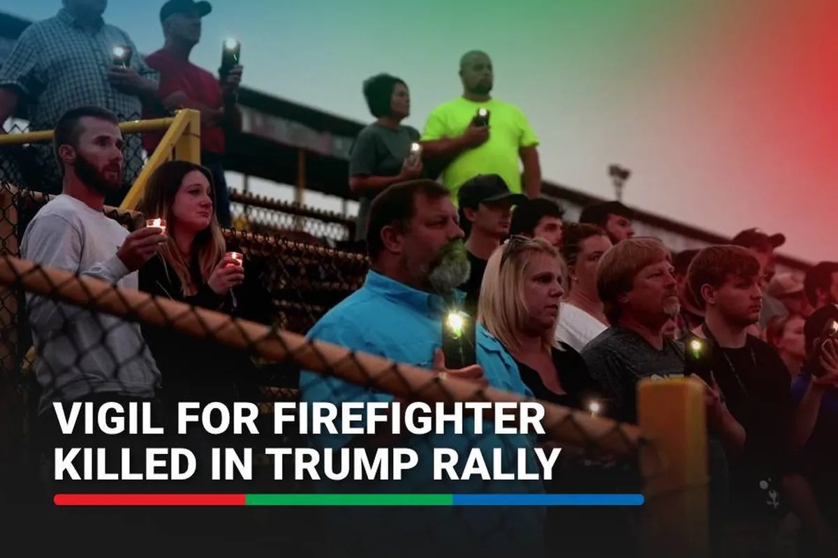 Firefighter killed at Trump rally honored at candlelight vigil in ...