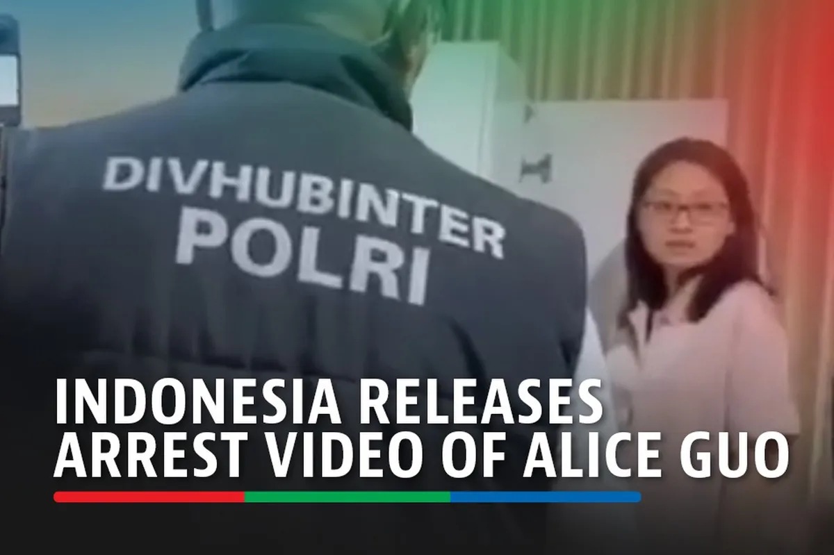 Indonesia releases arrest video of Alice Guo | ABS-CBN News