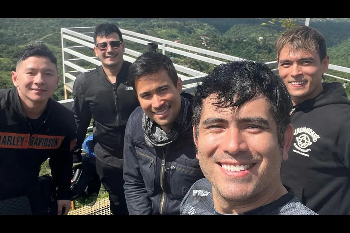 Gerald Anderson, Sam Milby, Jake Cuenca, John Prats, Marc Solis go out for a fun motor ride ...