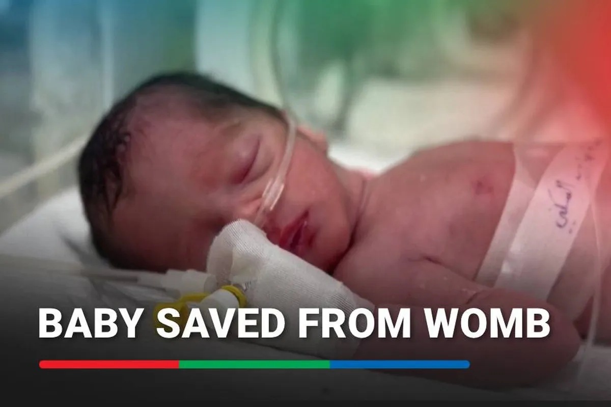Baby in Gaza saved from womb of mother killed in Israeli strike | ABS ...