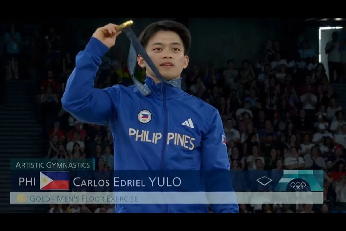 Carlos Yulo wins gold medal in gymnastics floor exercise finals at ...