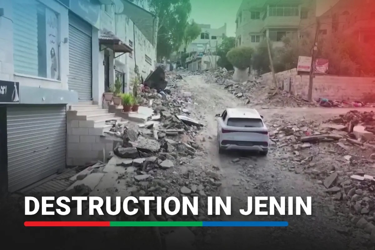 Drone shows destruction in Jenin as Israeli raid continues | ABS-CBN News