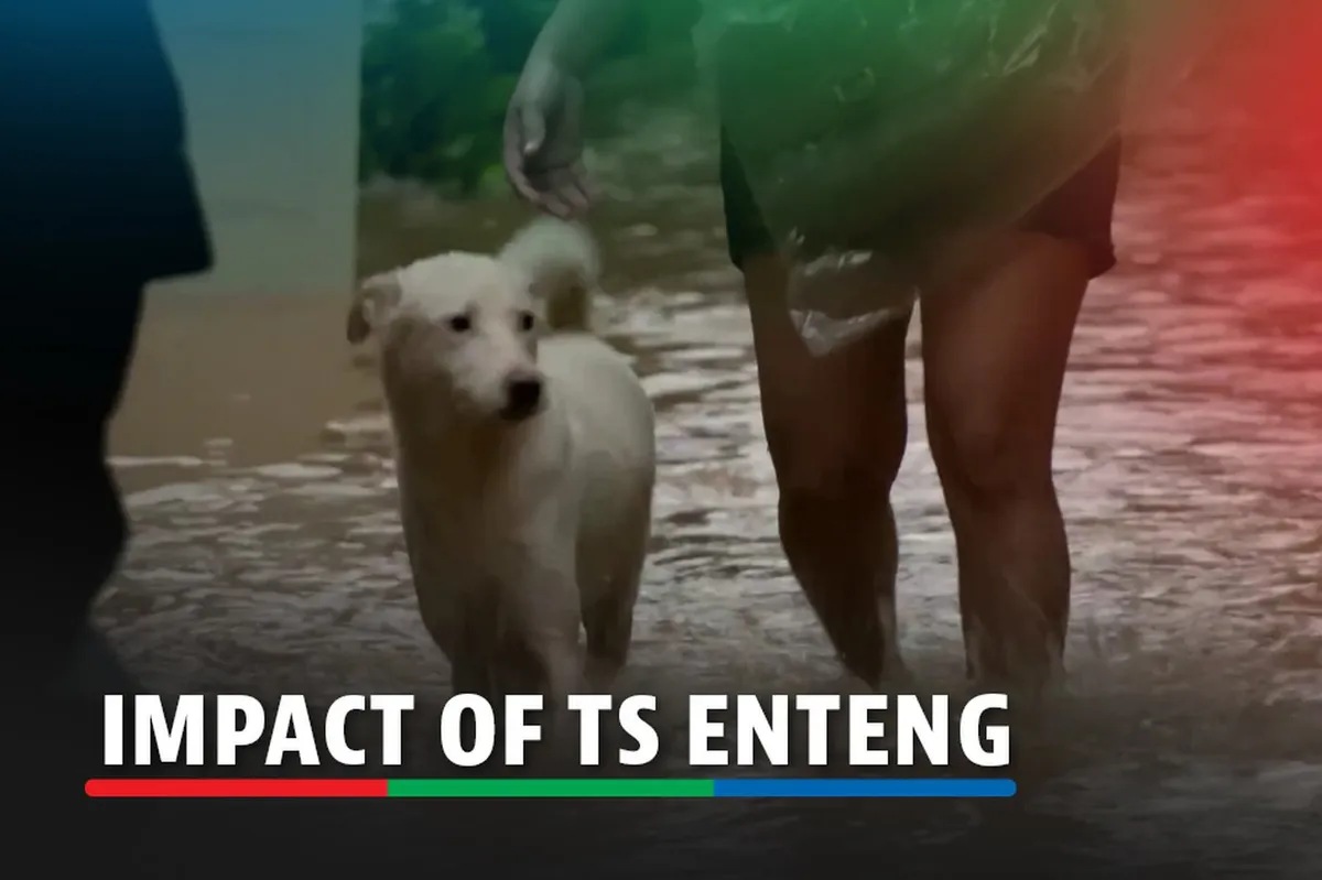 Streets flooded as tropical storm Enteng hits Philippines | ABS-CBN News