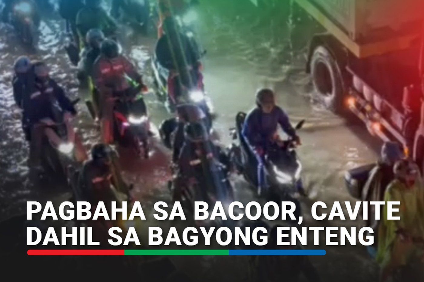 Pagbaha sa Bacoor, Cavite dahil sa bagyong Enteng | ABS-CBN News