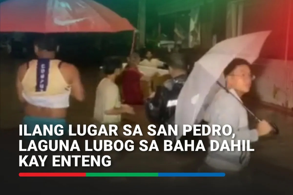 Ilang lugar sa San Pedro, Laguna lubog sa baha dahil kay Enteng | ABS ...