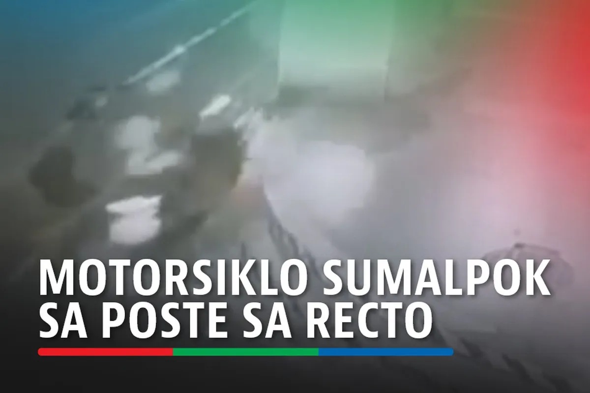 Motorsiklo sumalpok sa poste sa Recto; 2 sakay patay | ABS-CBN News