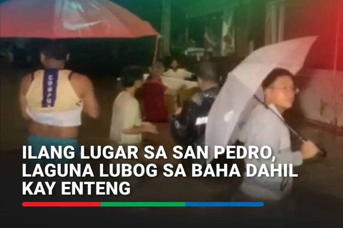 Ilang lugar sa San Pedro, Laguna lubog sa baha dahil kay Enteng | ABS ...
