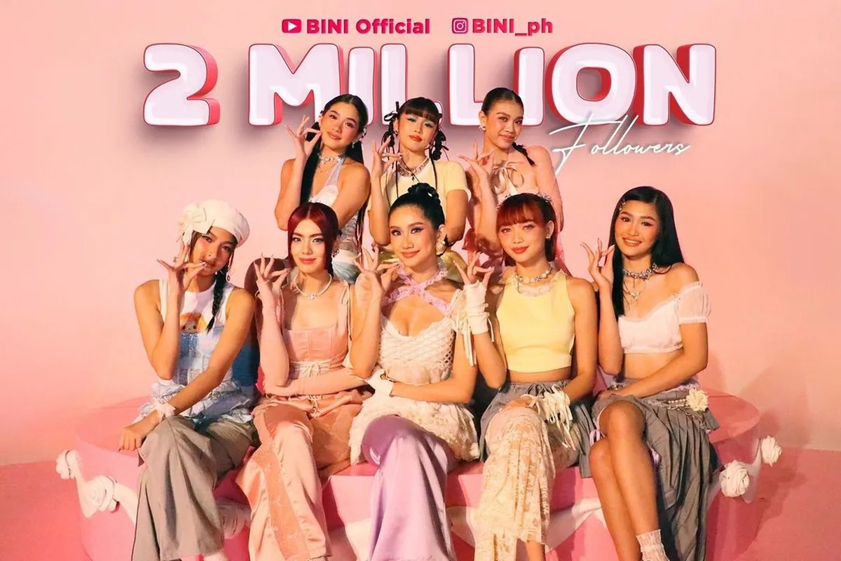 BINI now has 2M Instagram followers, 2M YouTube subscribers | ABS-CBN ...