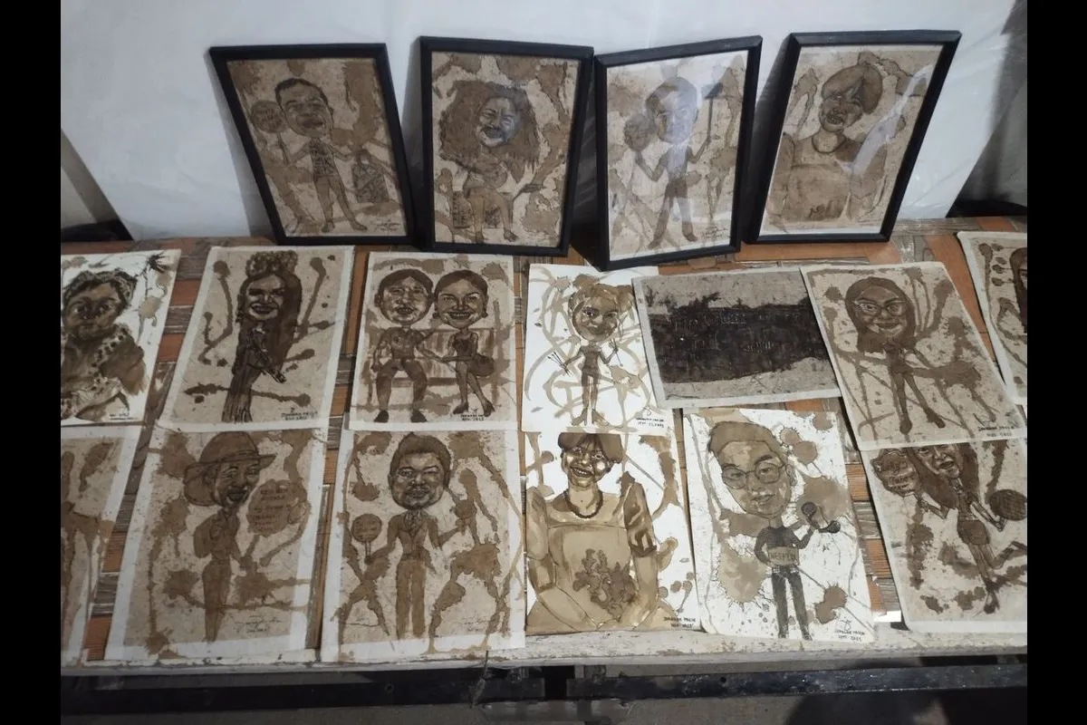 TINGNAN: Obra gamit ang kape sa abaca paper | ABS-CBN Lifestyle