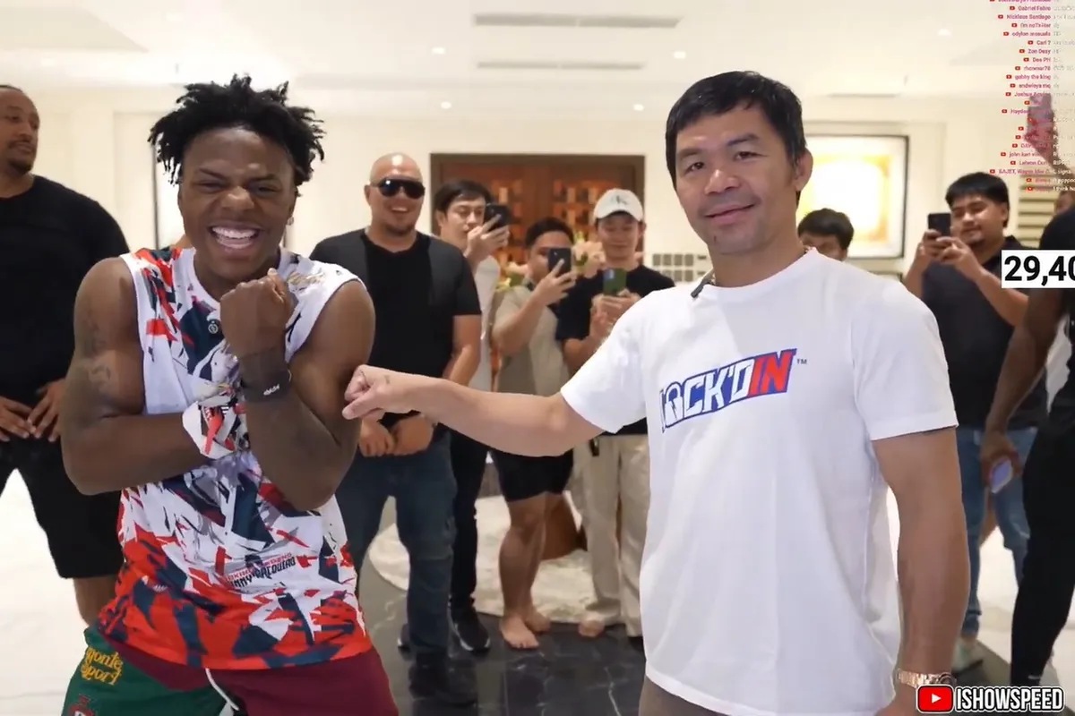 Online streamer IShowSpeed meets boxing legend Manny Pacquiao | ABS-CBN ...