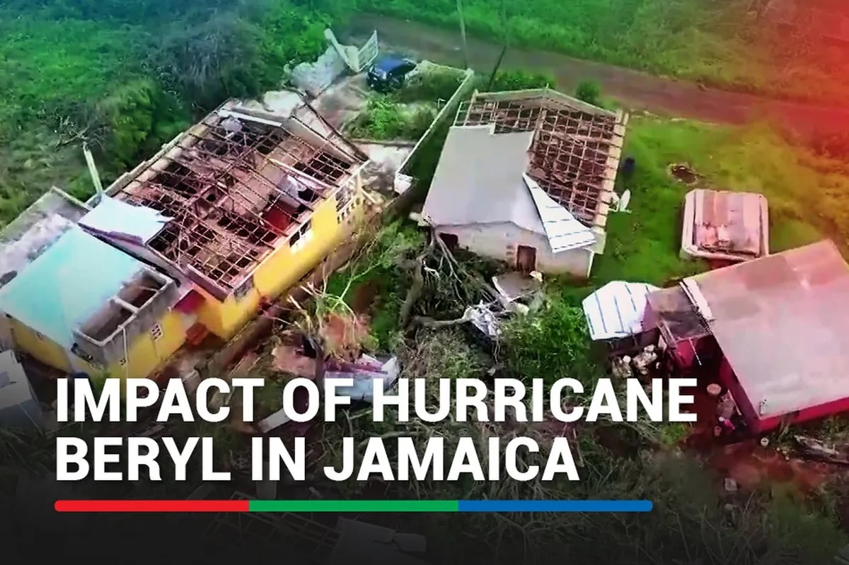 WATCH: Drone footage shows destruction of Hurricane Beryl in Jamaica ...