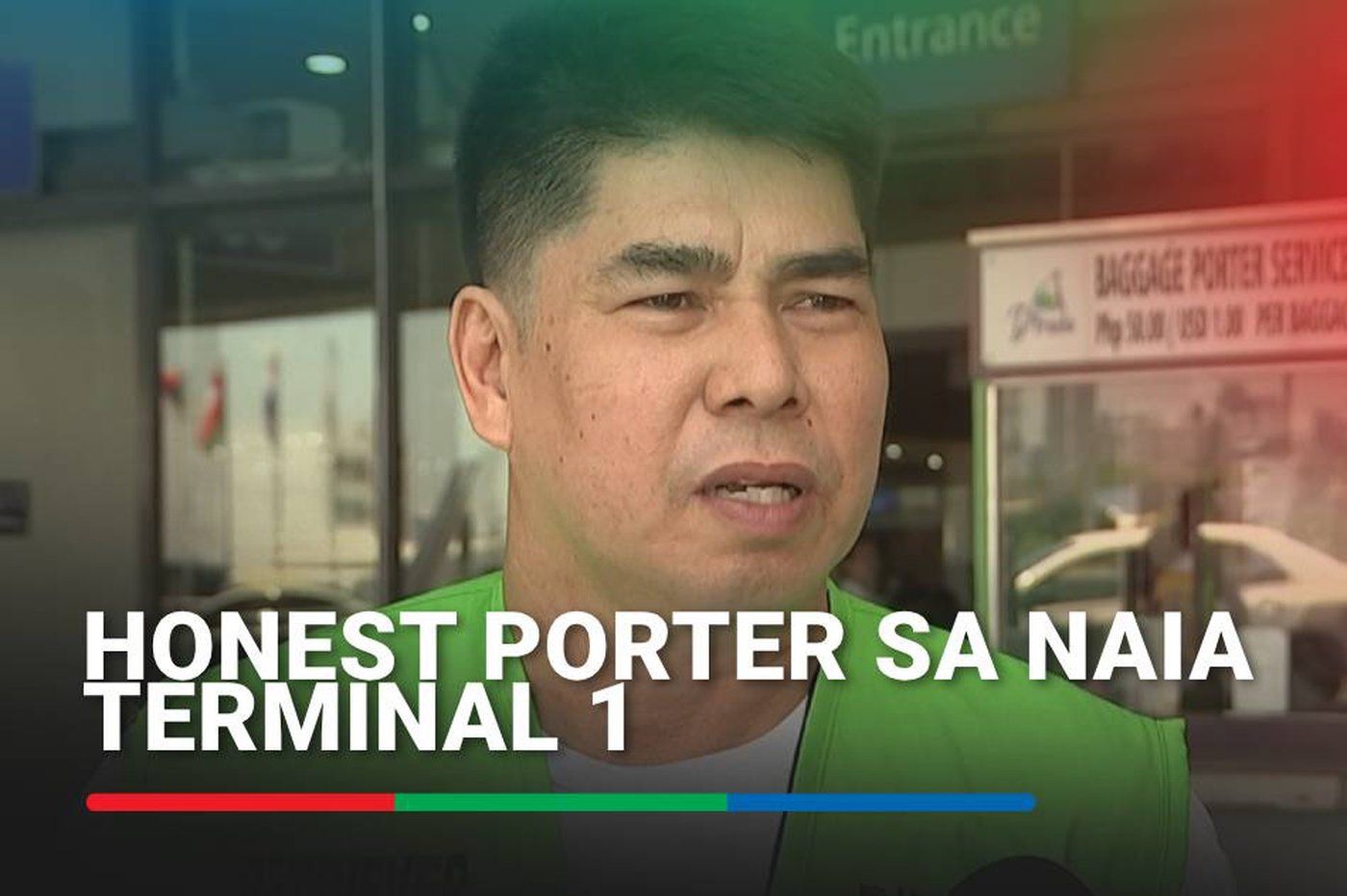 Kilalanin ang airport porter na nagsauli ng napulot na $10,000 | ABS ... Kilalanin ang airport porter na nagsauli ng napulot na $10,000 | ABS ...