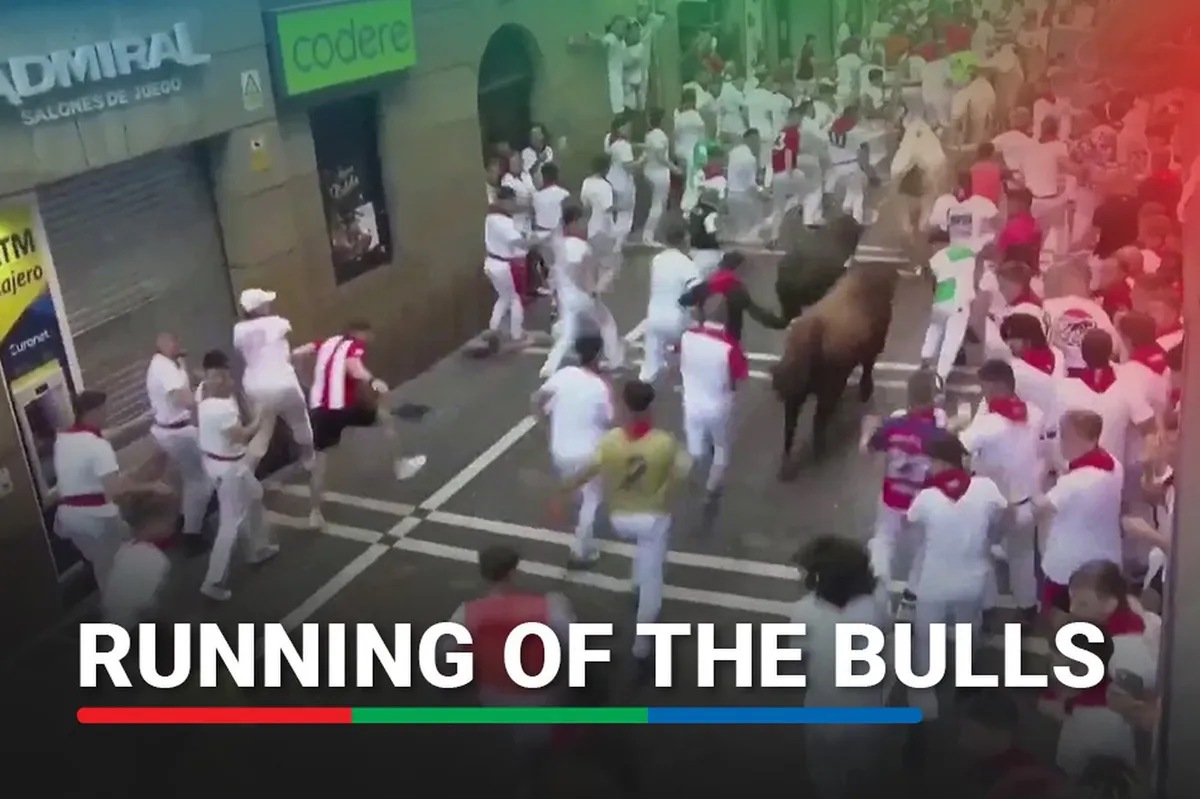 Running of the bulls injures 6 in Pamplona | ABS-CBN News