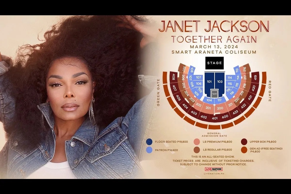 Here are the ticket prices for Janet Jackson: Together Again Manila ...