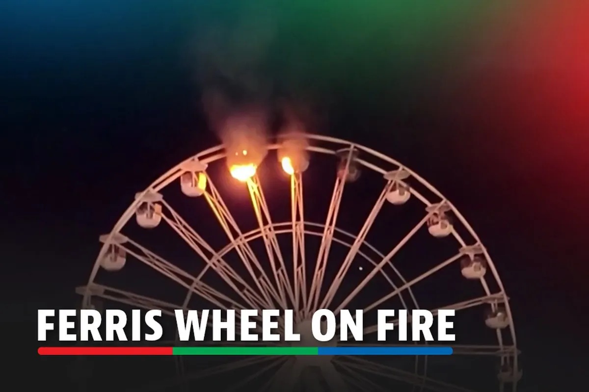 Ferris wheel on fire at German music festival | ABS-CBN News