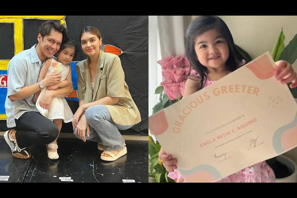 Carlo Aquino, Trina Candaza attend Mithi’s school program | ABS-CBN Entertainment