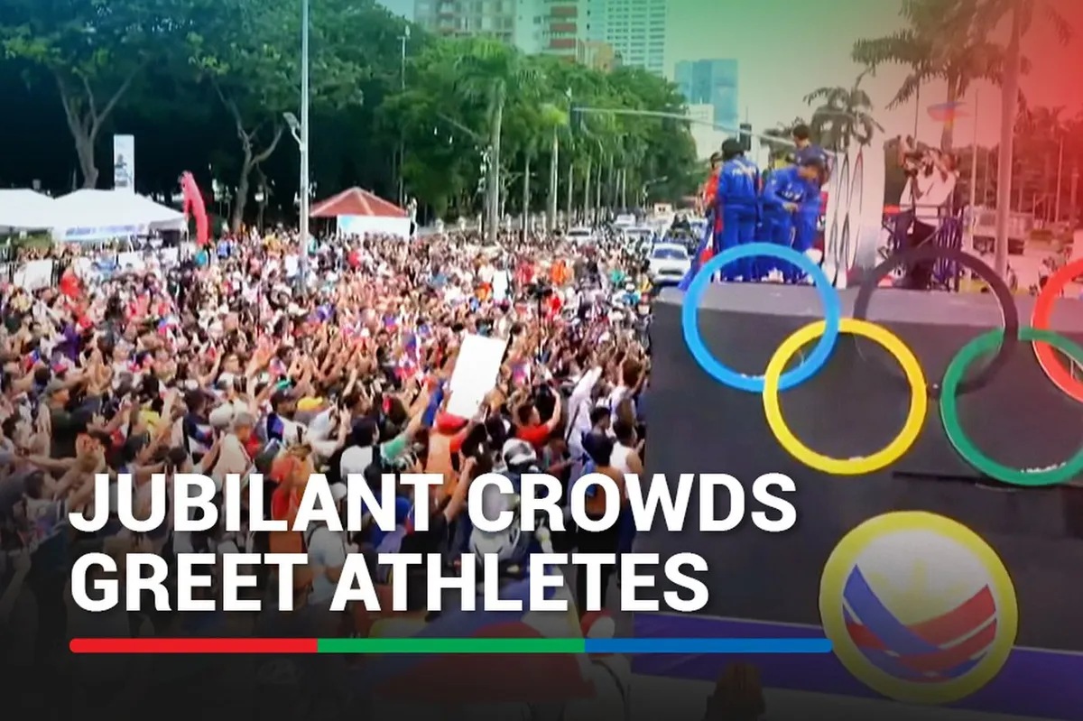 Jubilant crowds greet Filipino Olympians at parade | ABS-CBN Sports