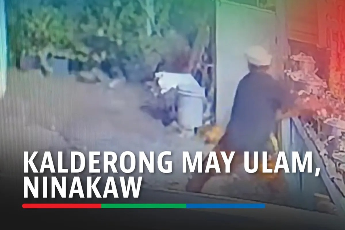SAPUL SA CCTV: Kalderong may ulam, tinangay mula sa karinderya | ABS ...