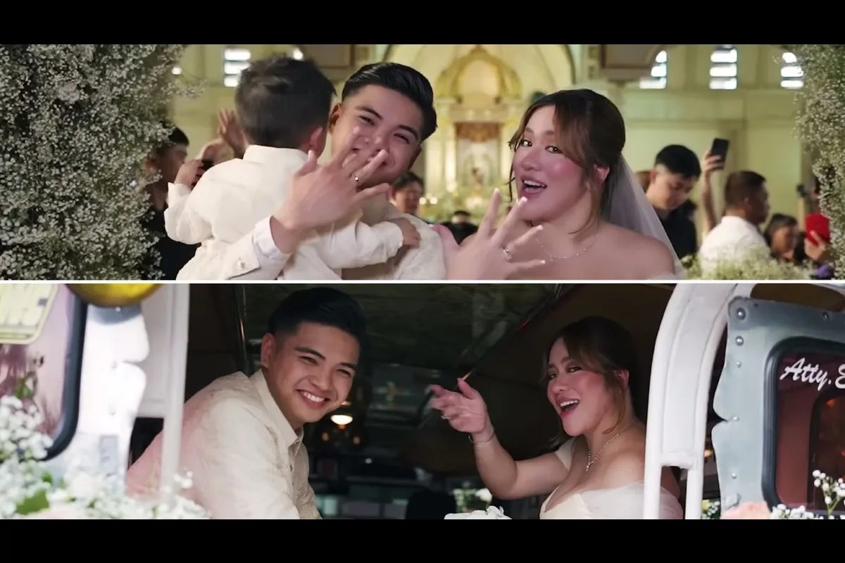 WATCH: Angeline Quinto and Nonrev Daquina’s wedding highlights | ABS ...