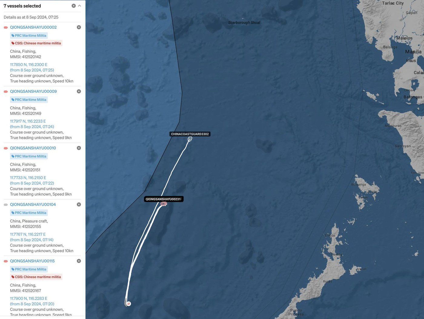 Chinese ships return to West Philippine Sea after Enteng | ABS-CBN News