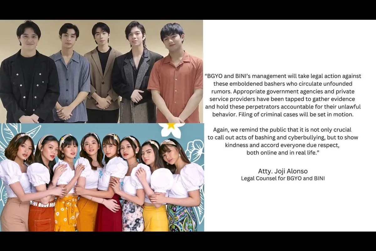 BGYO and BINI’s management to take legal action against individuals ...